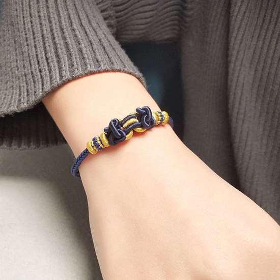 Chinese Saddle Knot Braided Bracelet for Career, Study, Lucky Charm ...